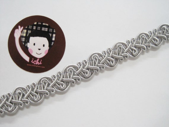 5 Yards 1/2 Silver Braid Trim Silver Gimp Braid - Etsy