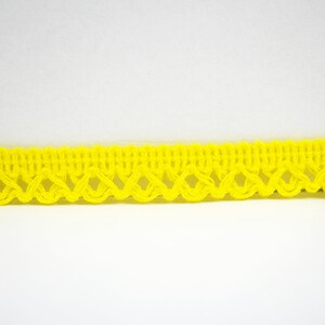 5 Yards Bright Yellow Lace Trim, Lace Trim, Lace Trim Ribbon, Wholesale ...