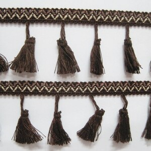5 Yards Dark Brown Boho Tassel Fringe Tassel Trim Brown - Etsy
