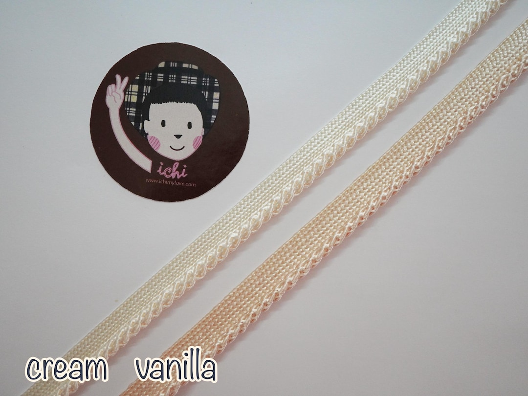 5 Yards Cream Lip Cord Piping, Edge Piping, Decorative Edging, Lip Cord ...