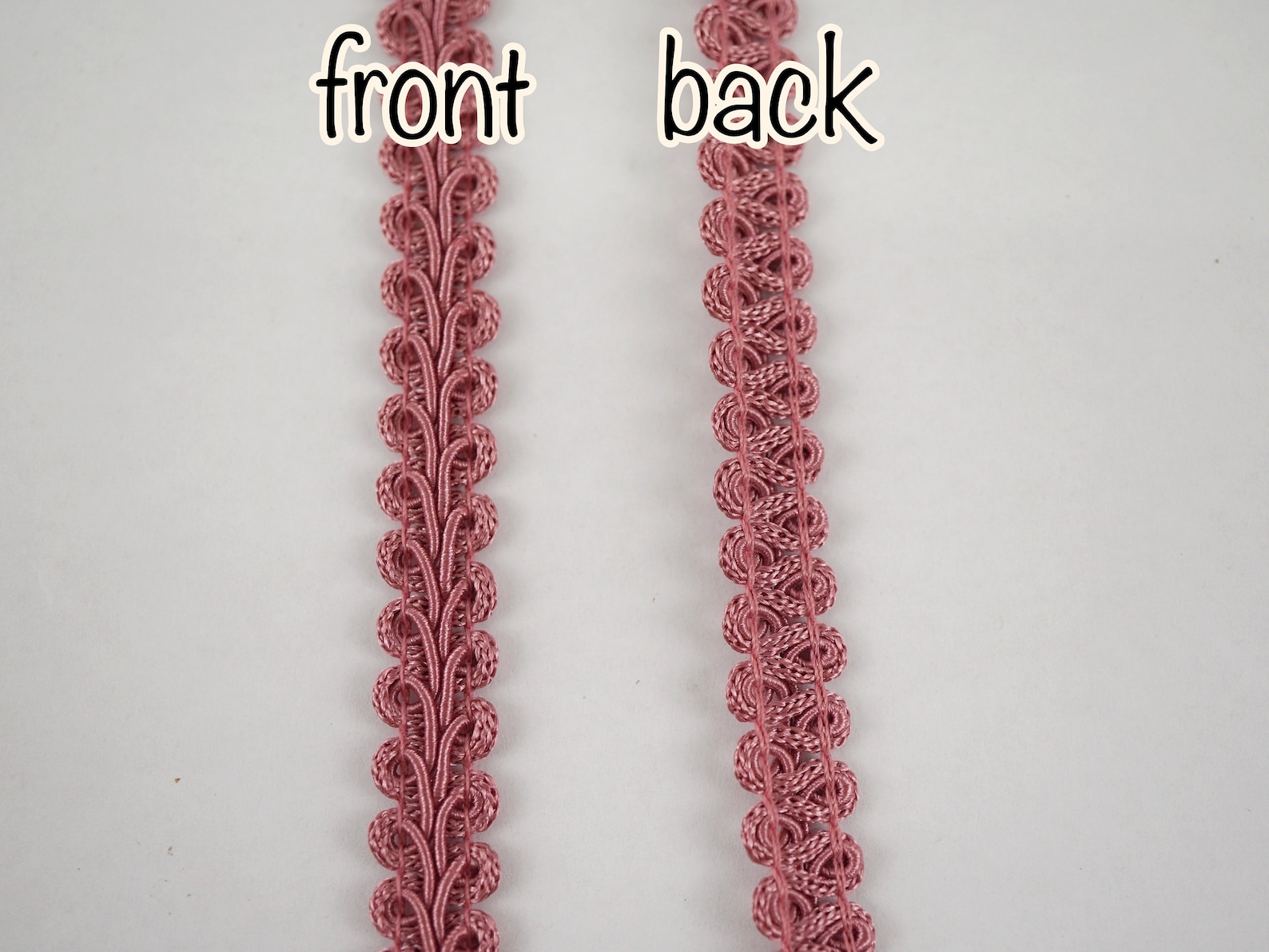 5 Yards 3/8" Rose Pink Gimp Braided Trim - Etsy