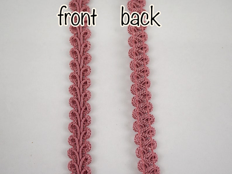 5 Yards 3/8" Rose Pink Gimp Braided Trim, Gimp Braid, Braided Cord ...