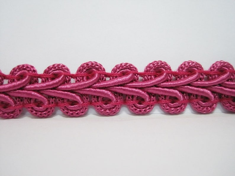 5 Yards 1/2 Hot Pink Gimp Braided Trim Gimp Braid | Etsy