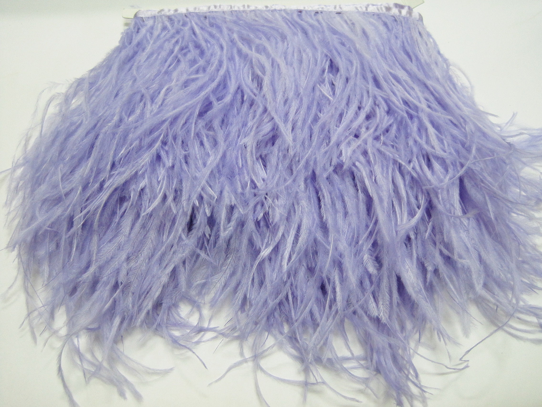 1 Yard Ostrich Trim, Lavender Fringe, Ostrich Feather, Ostrich Feather ...