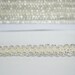 5 Yards 1/4" Cream Gimp Braided Silver Edge, Gimp Braid, Braided Cord ...