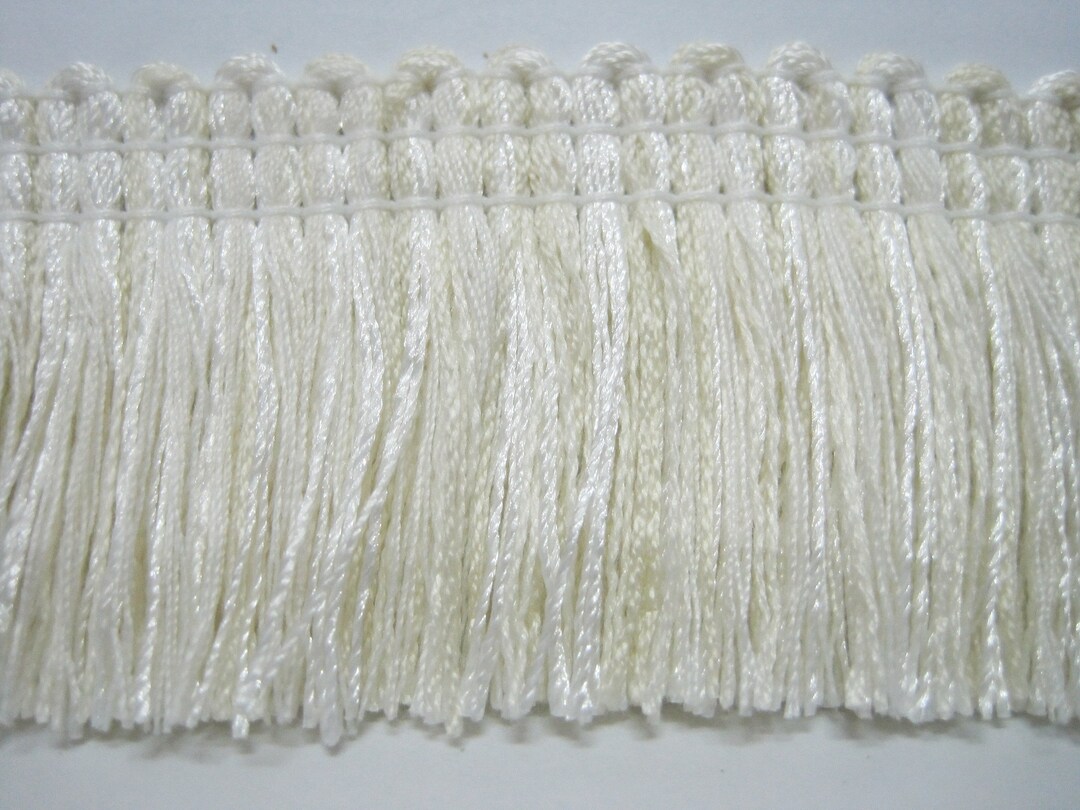 5 Yards Off-white Brush Fringe Trim, Tassel Trim, Fringe, Tassel Fringe ...