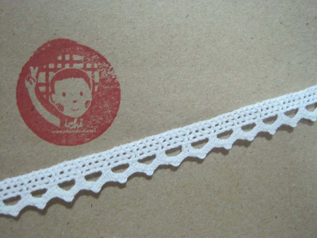 5 Yards White Triangle Crochet Lace Trim, Lace Trim, Crochet Lace Trim ...