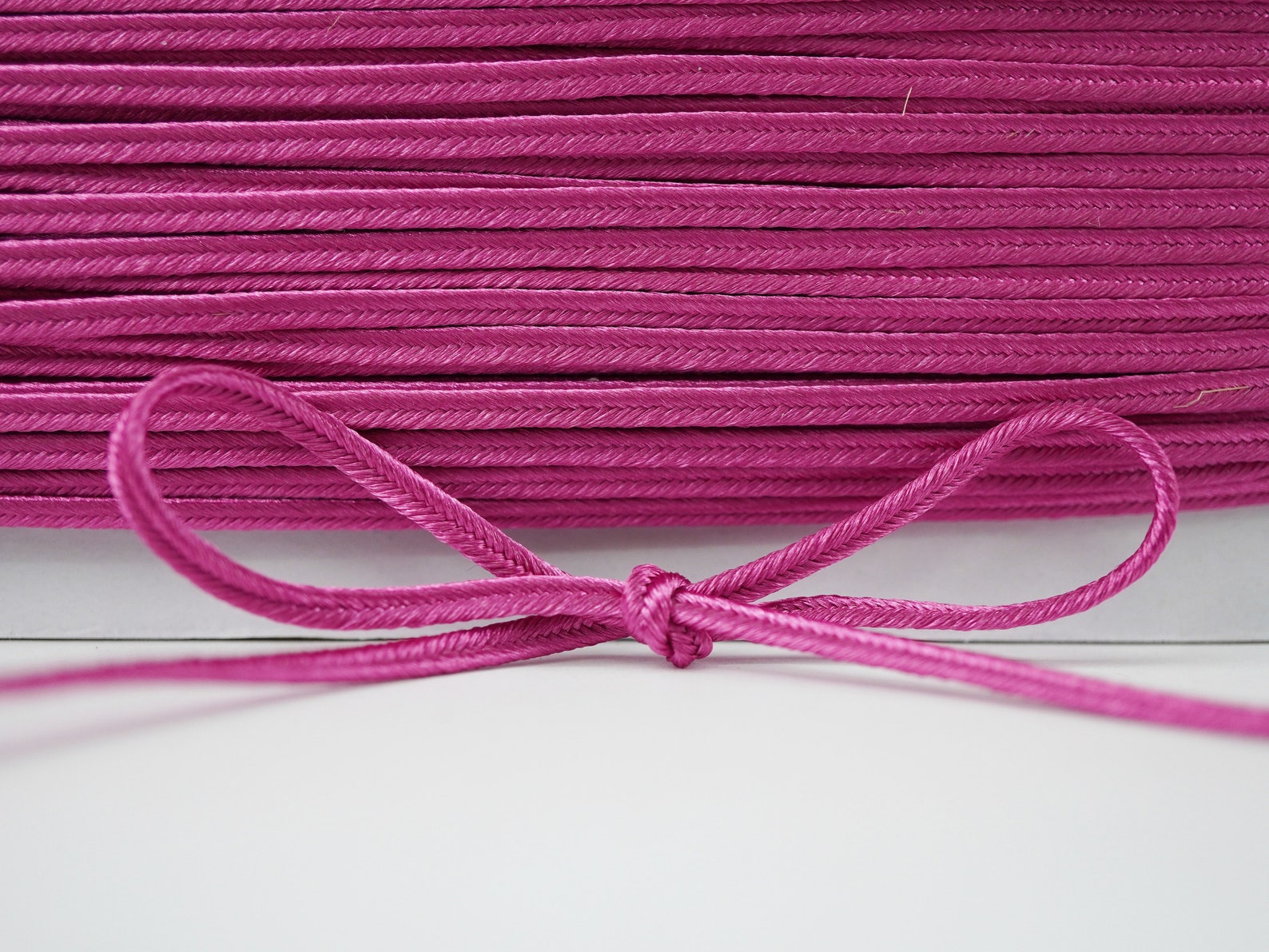 5 Yards 3 Mm Hot Pink Soutache Braid Braided Cord Soutache - Etsy