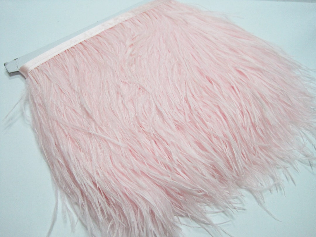 1 Yard Ostrich Trim, Sweet Pink Fringe, Ostrich Feather, Ostrich ...