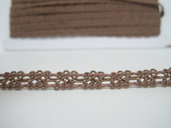 5 Yards 1/4 Light Brown Gimp Braided Trim Gimp Braid - Etsy