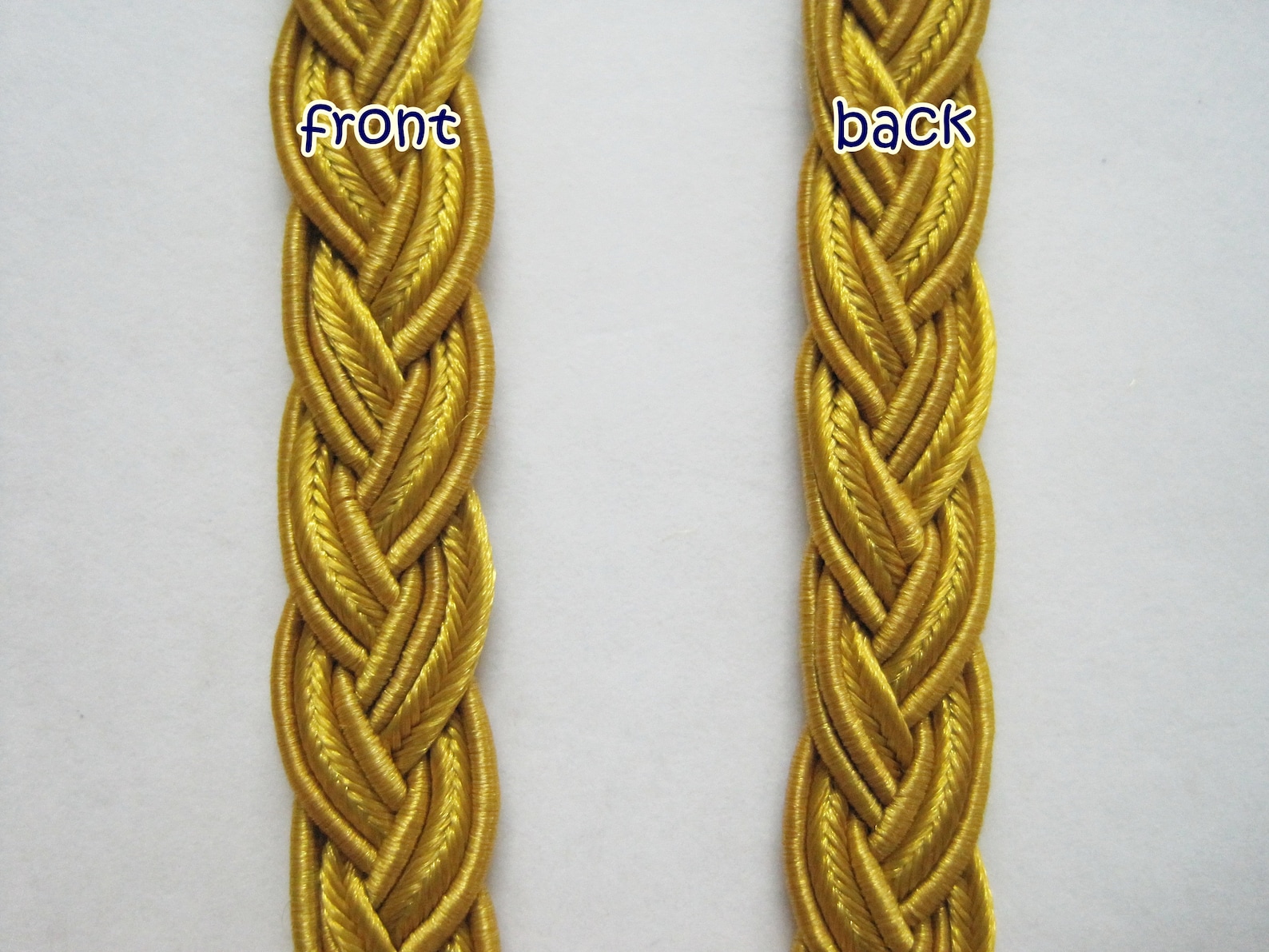 5 Yards 1/4 Classic Gold Braided Trim Braided Gimp | Etsy