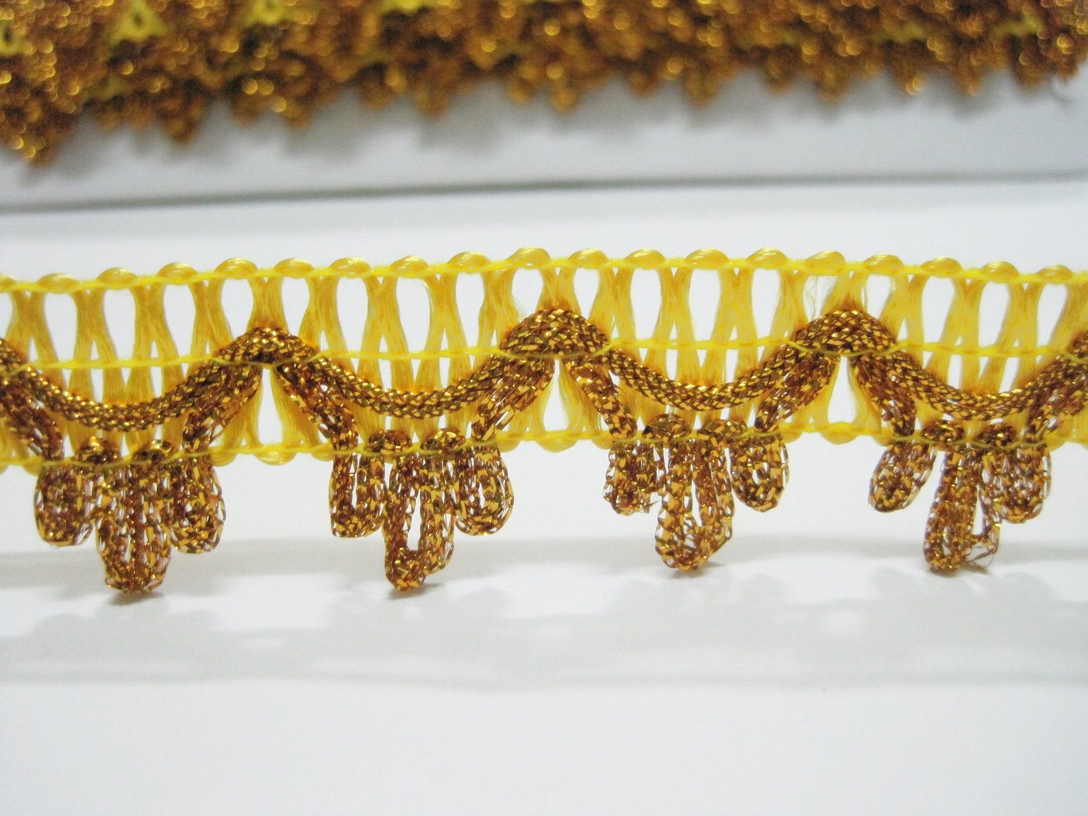 5 Yards 1 Lace Trim Bright Yellow-gold Lace Trim Wide - Etsy