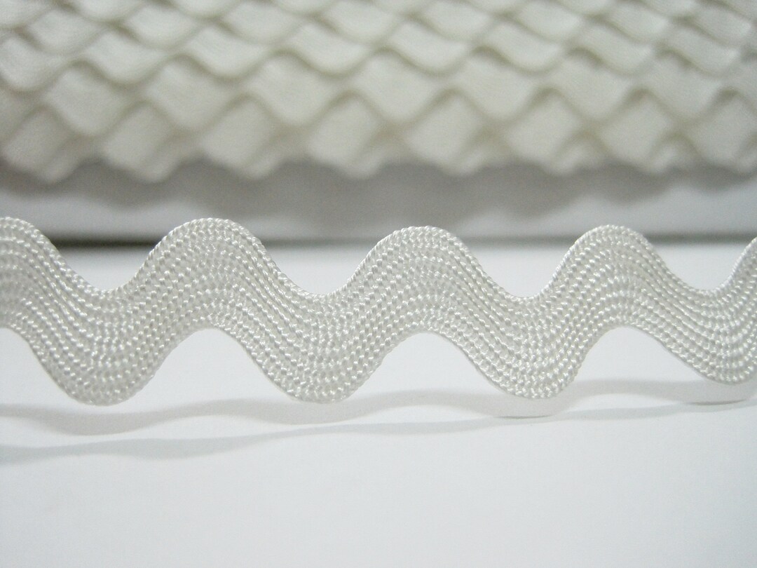 5 Yards 1/2" Off-white Rick Rack Trim, Ric Rac Trim, Rick Rack Lot ...
