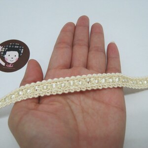 5 Yards 1/2" Cream Gimp Braid Trim, Gimp Braid, Braided Gimp Trim ...