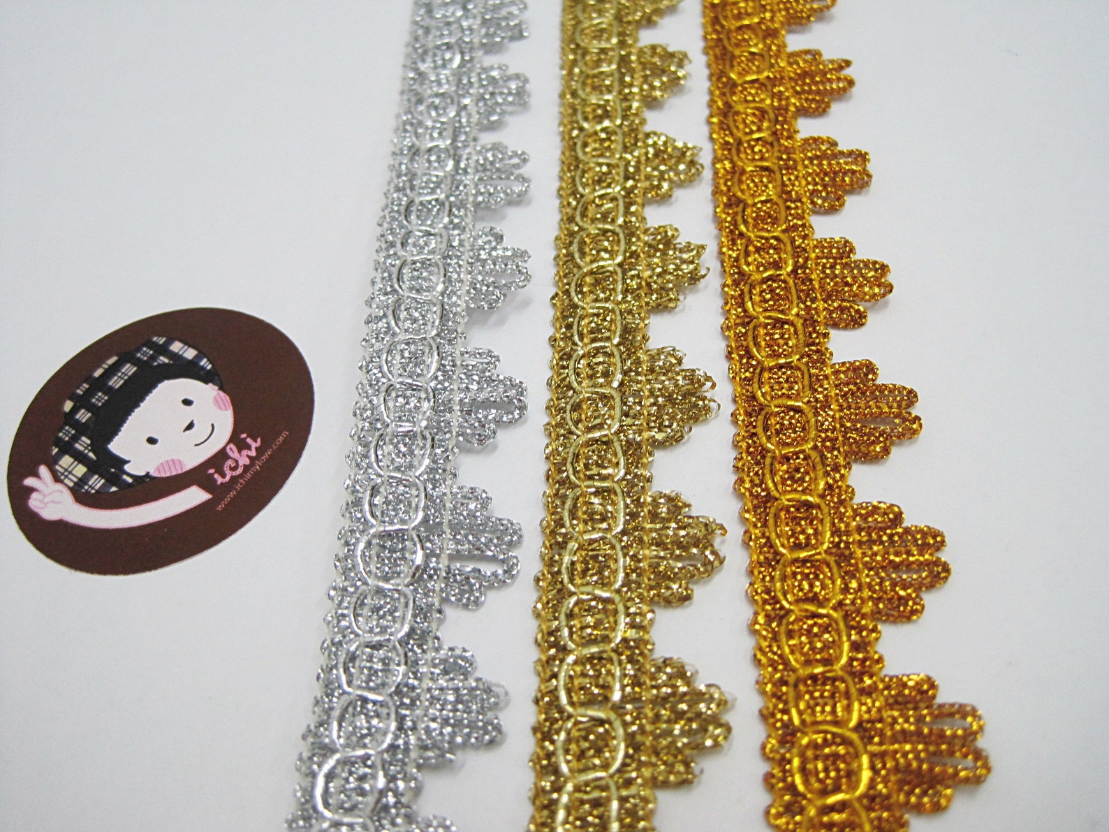 5 Yards 7/8 Dark Gold Metallic Lace Gold Lace Gold - Etsy