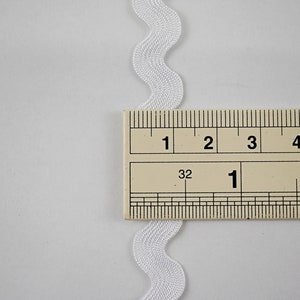 5 Yards 1/2" White Rick Rack Trim, White Ric Rac Trim, Rick Rack Lot ...