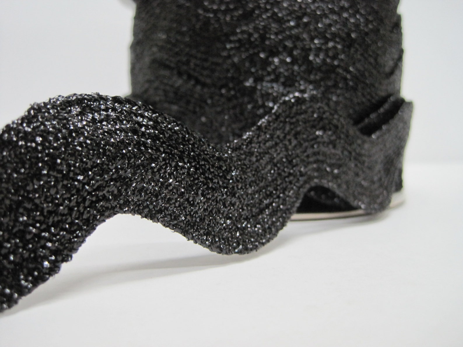 5 Yards Black Jumbo Metallic Rick Rack Trim Metallic Rick - Etsy