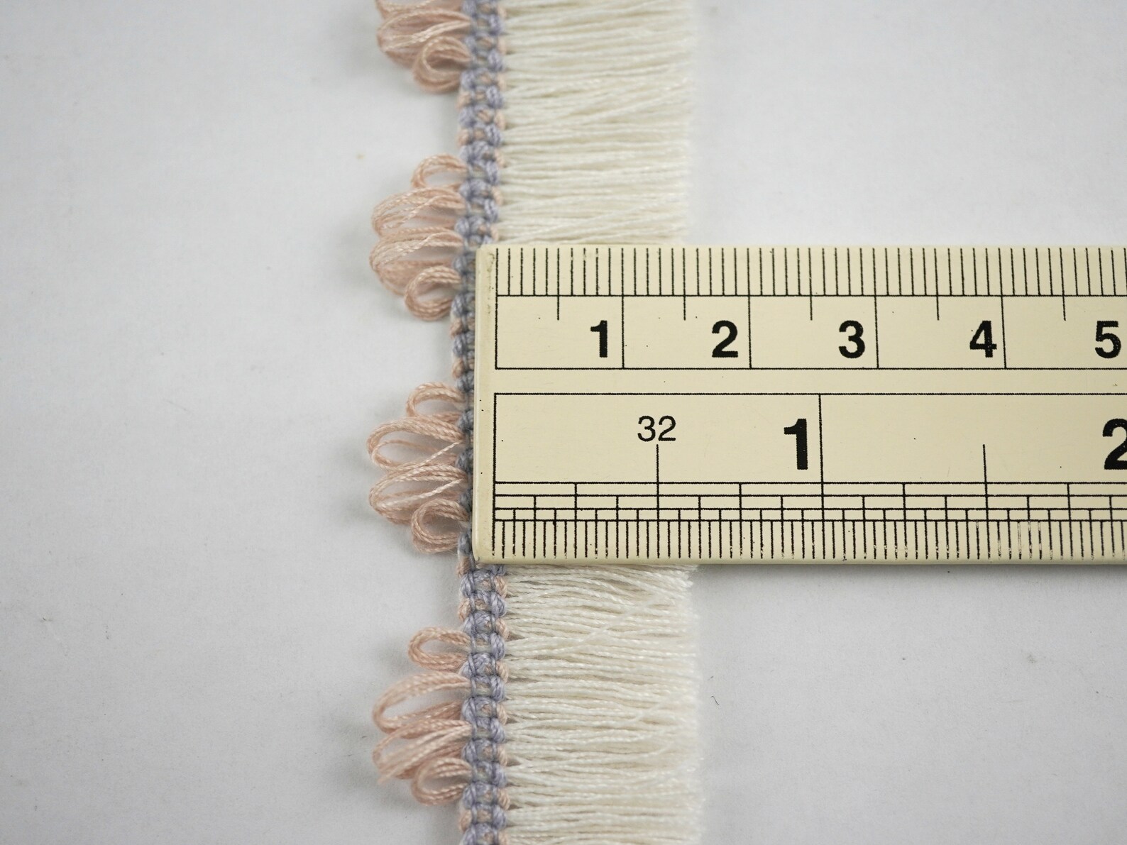 5 Yards 1" Ivory Tassel With Beige Trim - Etsy