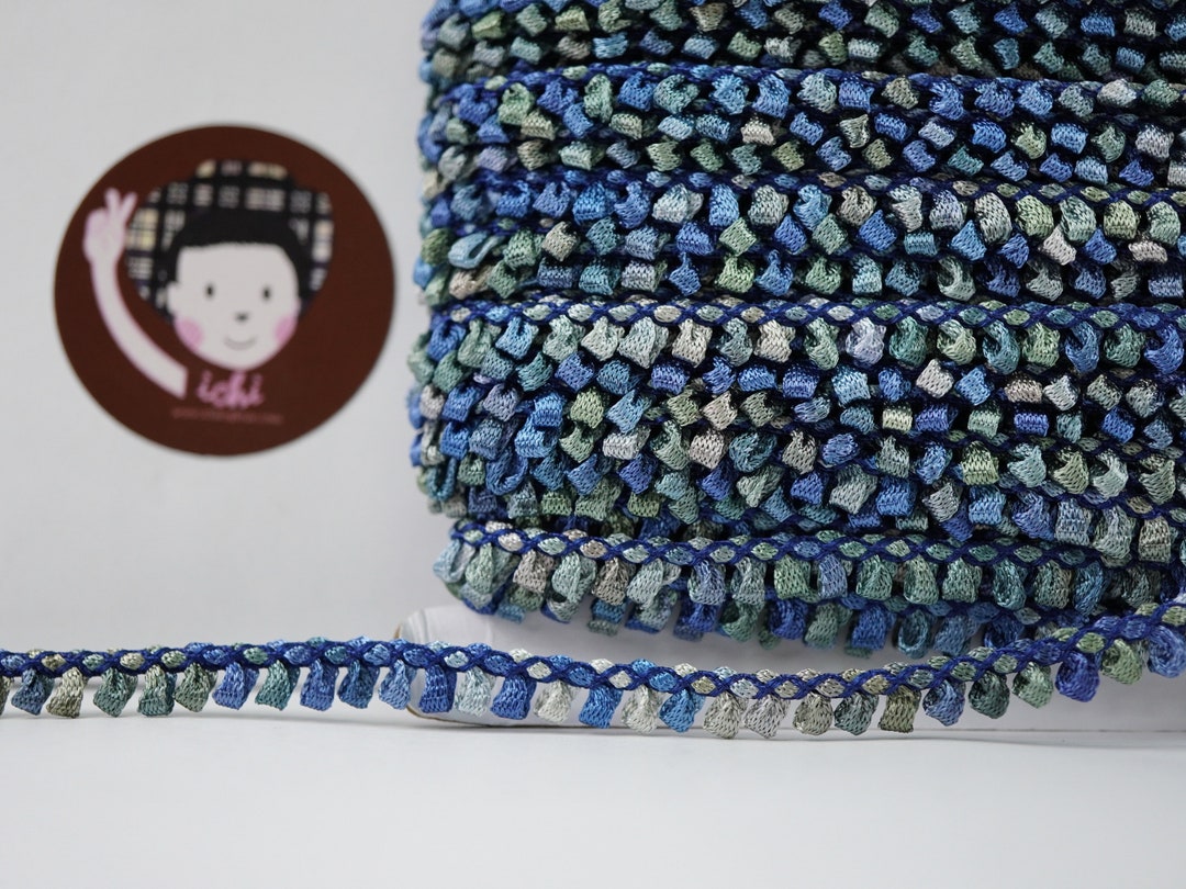 5 Yards Multicolored Picot Trim, Picot Trim, Picot Braid, Multicolored ...
