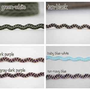 5 Yards Purple Embroidered Rick Rack, Tiny Rick Rack, Vine Stitch Rick ...