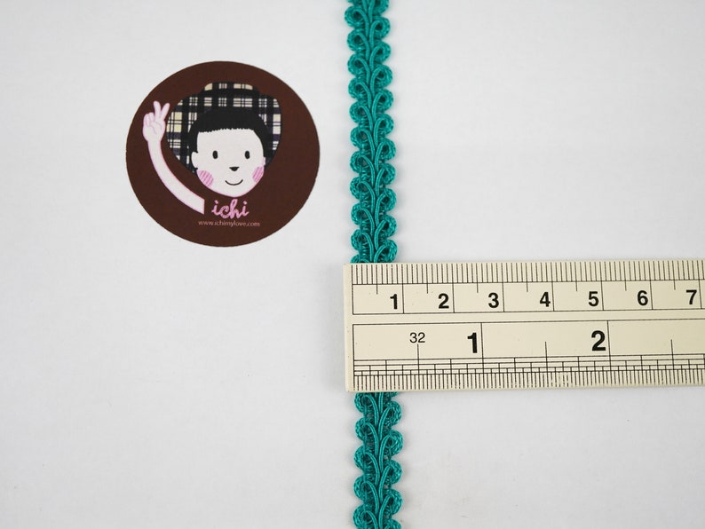 5 Yards 3/8 Teal Gimp Braided Trim Gimp Braid Braided - Etsy