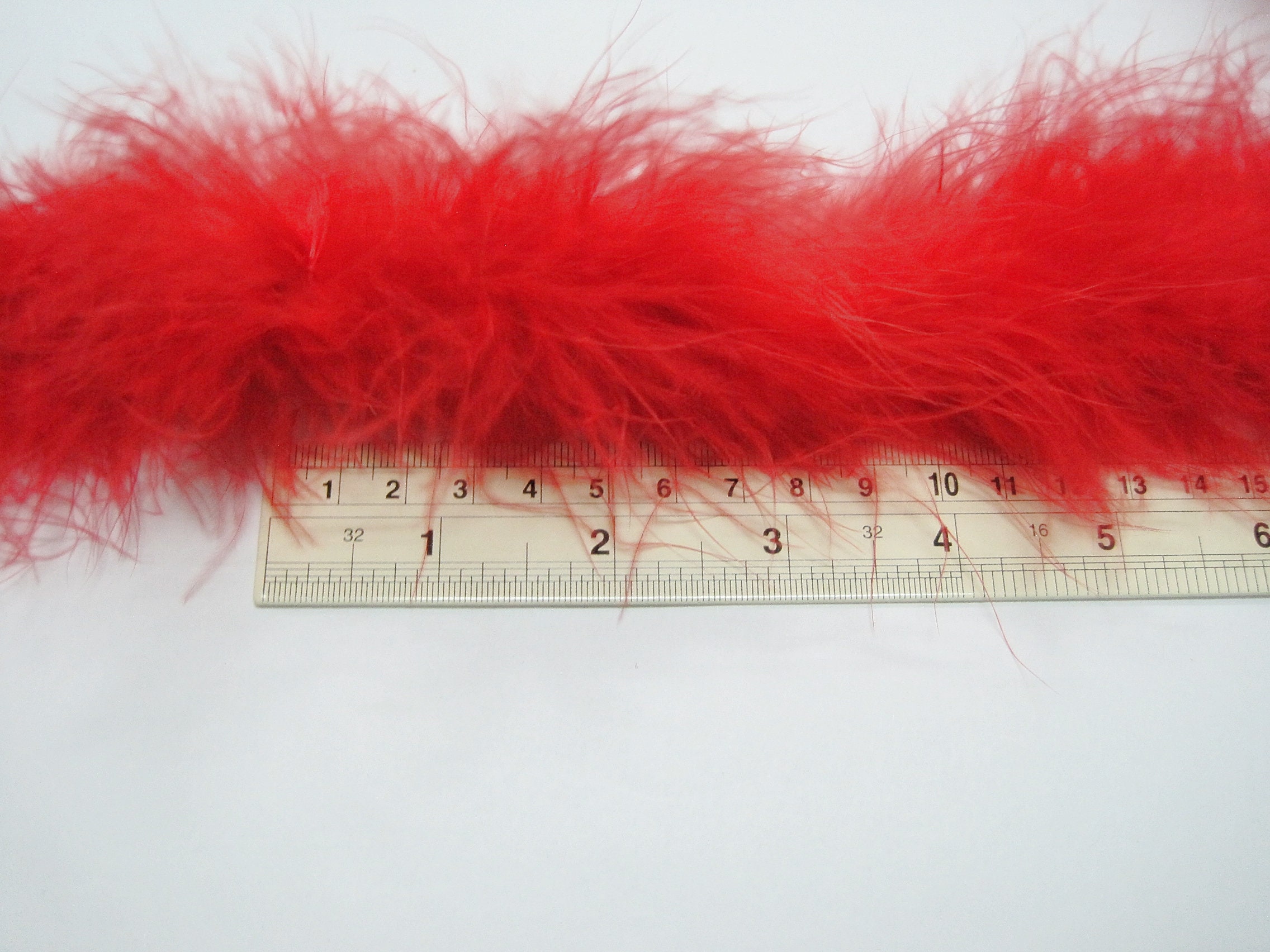 1 yard 2.5 Feather Trim Red Feather trim Ostrich | Etsy