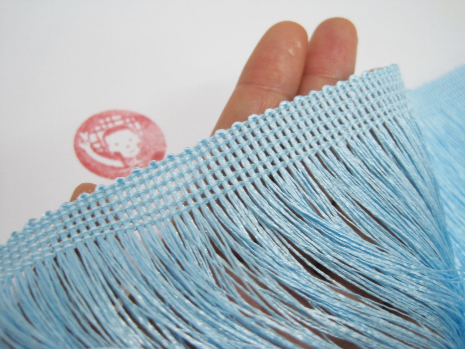 1 Yard 4 to 10 Light Blue Chainette Fringe Blue | Etsy