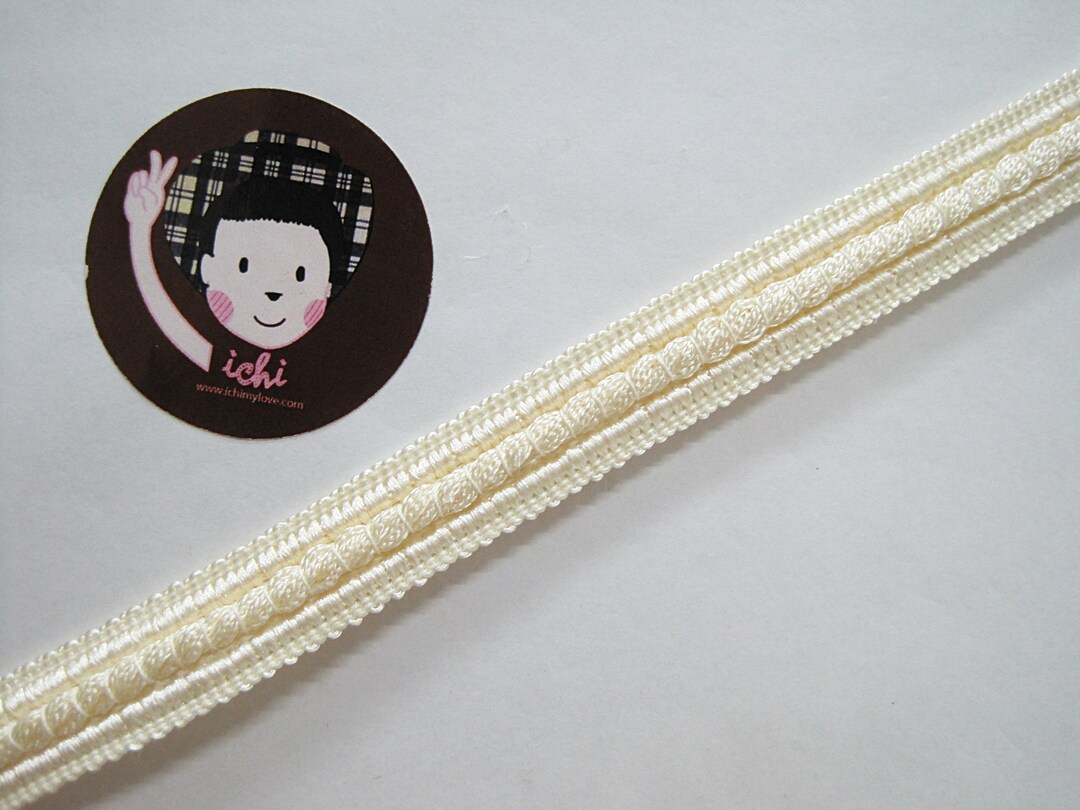 5 Yards Cream Braided Trim, Gimp Braid, Braided Cord, Gimp Cord ...