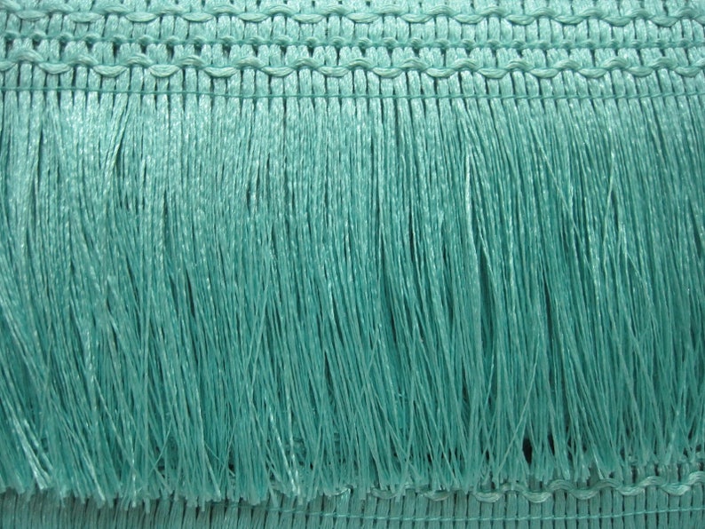 1 Yard 3 Aqua Green Chainette Fringe Green Trim Fringe - Etsy