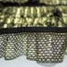5 Yards Gold Metallic and Black Ruffle Elastic Trim, Ruffle Trim ...