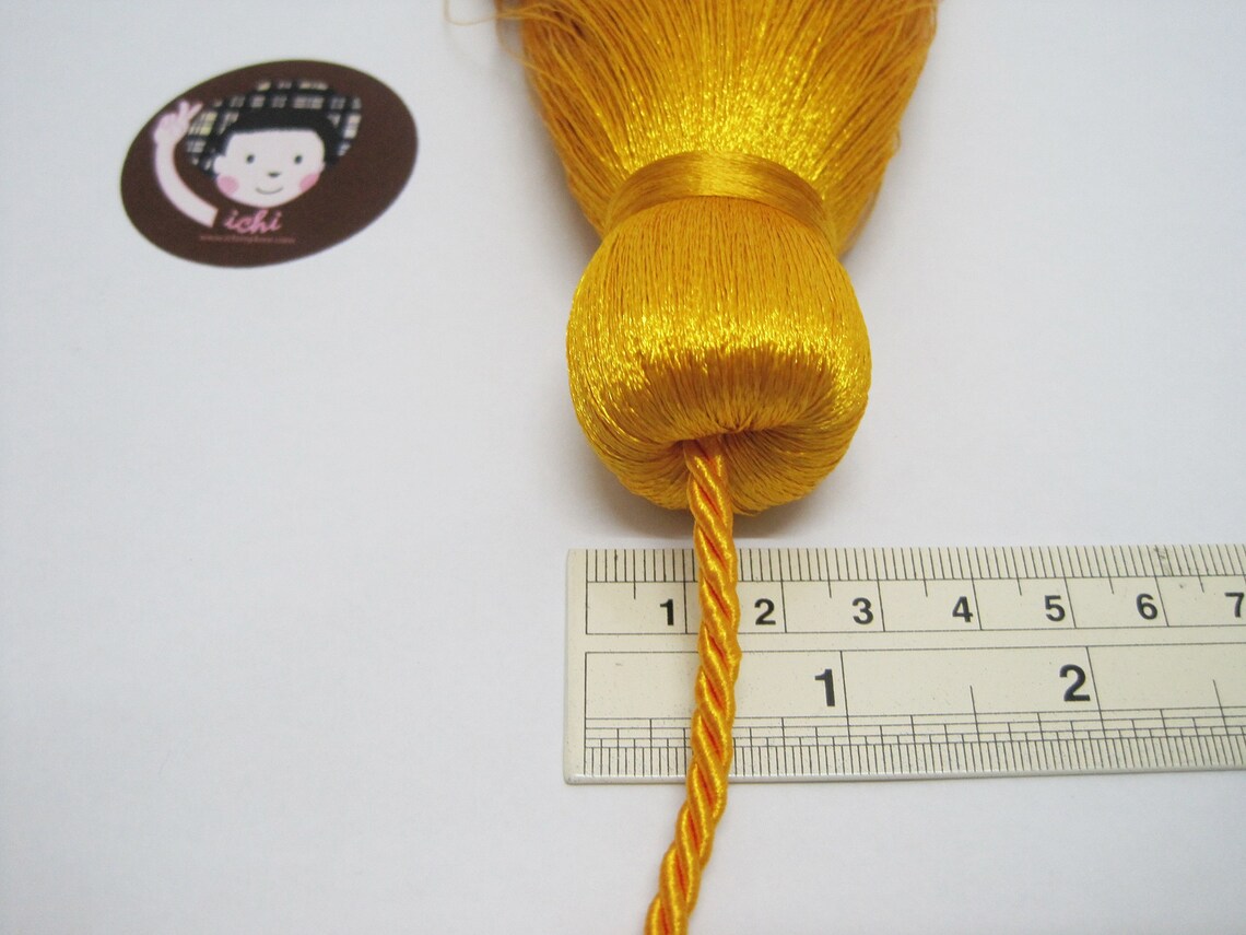 1 Pair Gold Double Tassel on Cord Gold Tassel Tassel on - Etsy