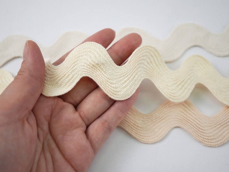 5 Yards Cream Jumbo Rick Rack Trim, Ivory Rick Rack, Jumbo Ric Rac ...