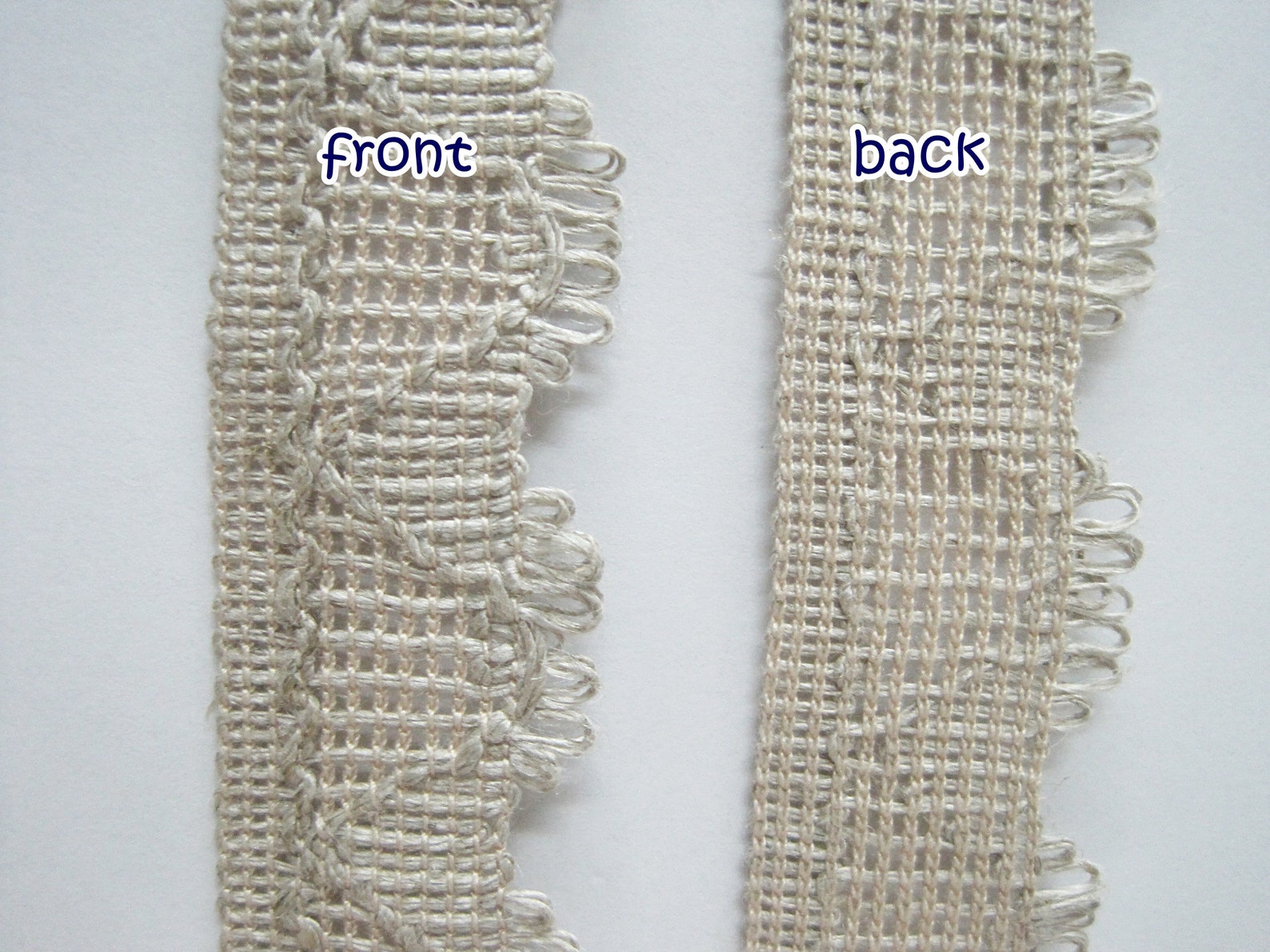 5 Yards 100% Linen Lace Natural trim wholesale trims linen | Etsy