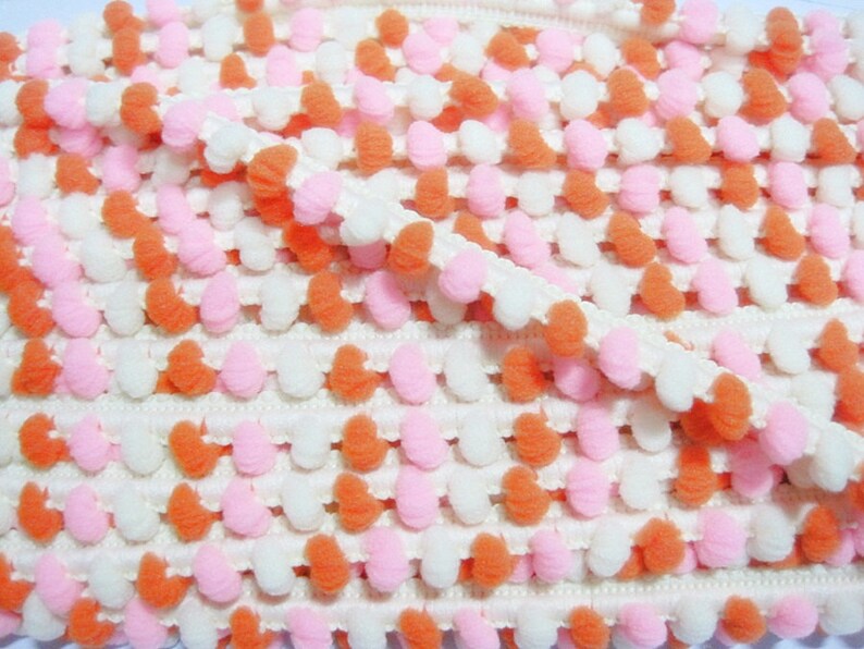 5 Yards Mini Pom Pom Trim Multicolored Pom Pom Pom Pom Trim - Etsy