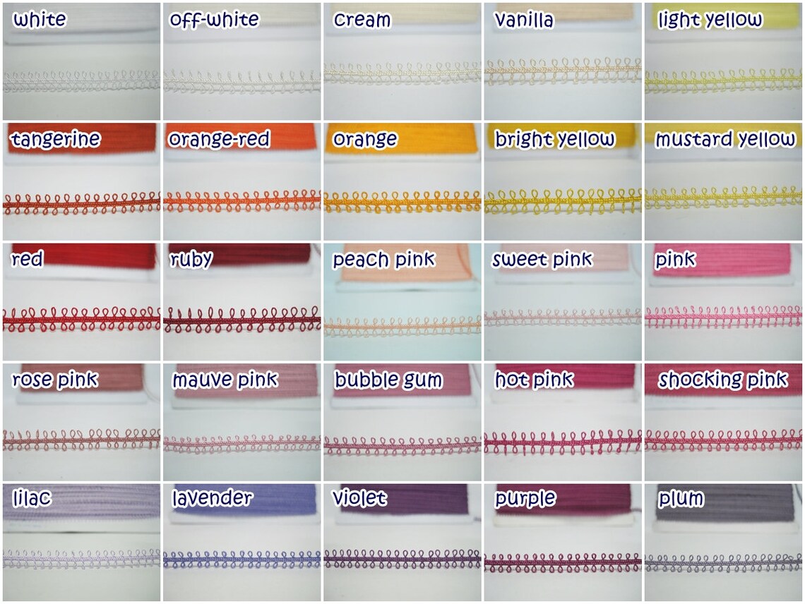 5 Yards Red Picot Trim, Picot Edge Trim, Picot Edge Ribbon, Picot Lace ...