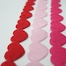 5 Yards Felt Heart Trim Pink Heart Trim Felt Trim Sewing - Etsy