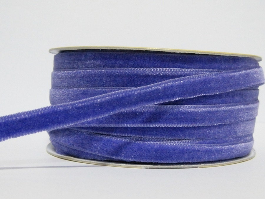 5 Yards 3/8 Lavender Velvet Ribbon Violet Velvet - Etsy