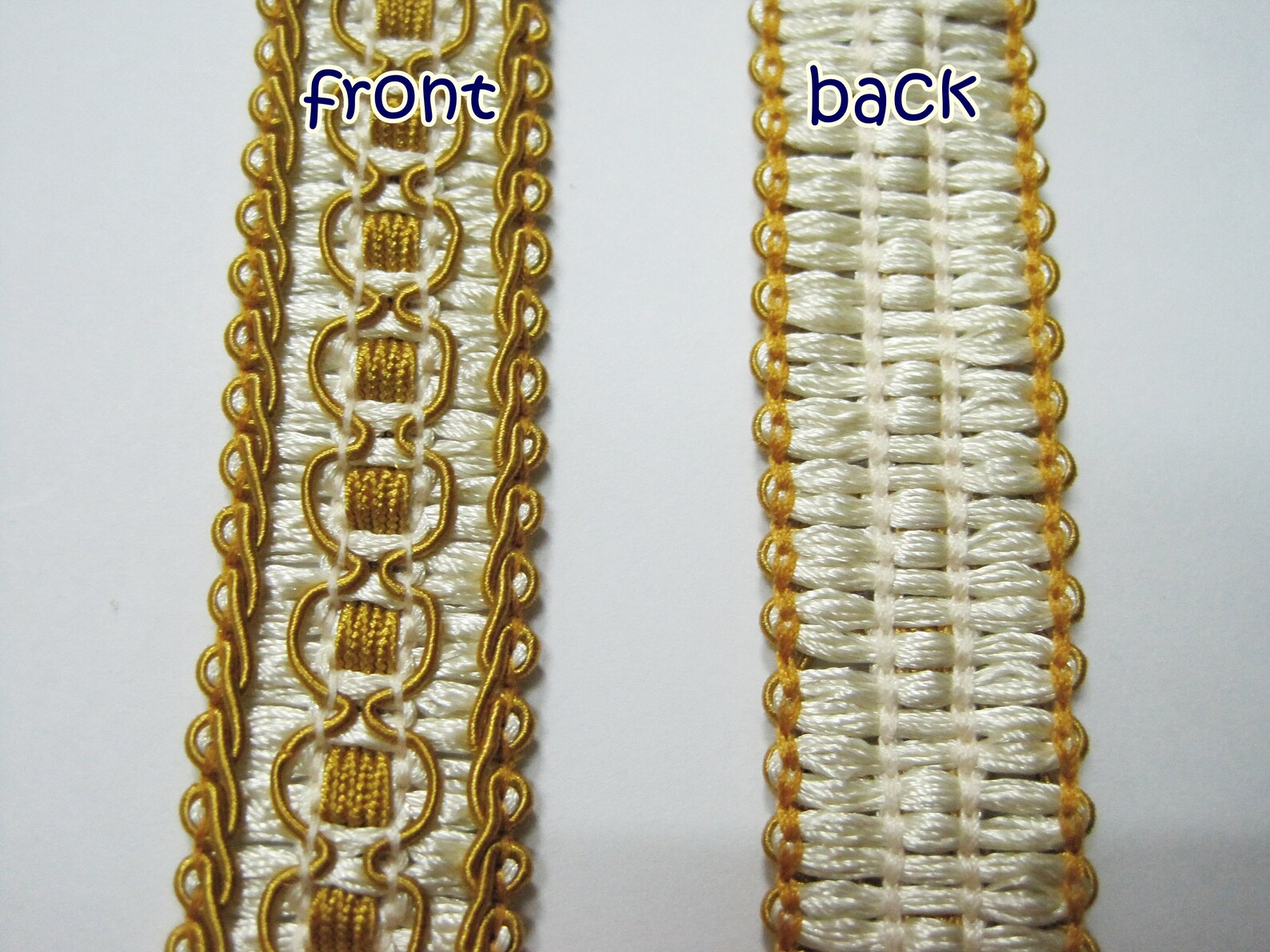 5 Yards 3/4 Braid Trim Classic Gold Braid Trim Gimp | Etsy