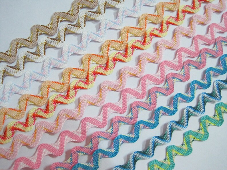 5 Yards Lilac Multicolored Rick Rack Trim Ric Rac Trim Rick - Etsy