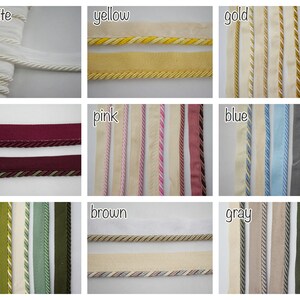 5 Yards Gold Lip Cord Piping, Gold Lip Cord, Edge Piping, Decorative ...