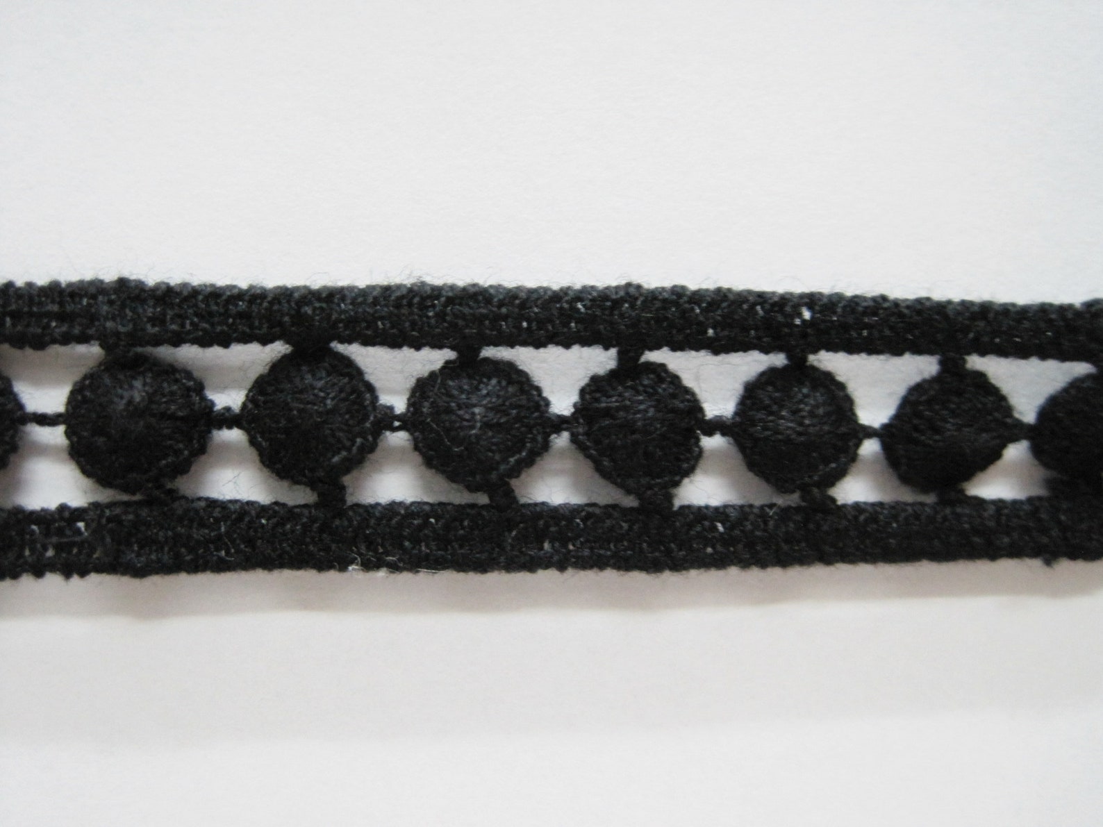5 Yards Black Flat Ball Trim White Trim Cotton Trim Trim | Etsy