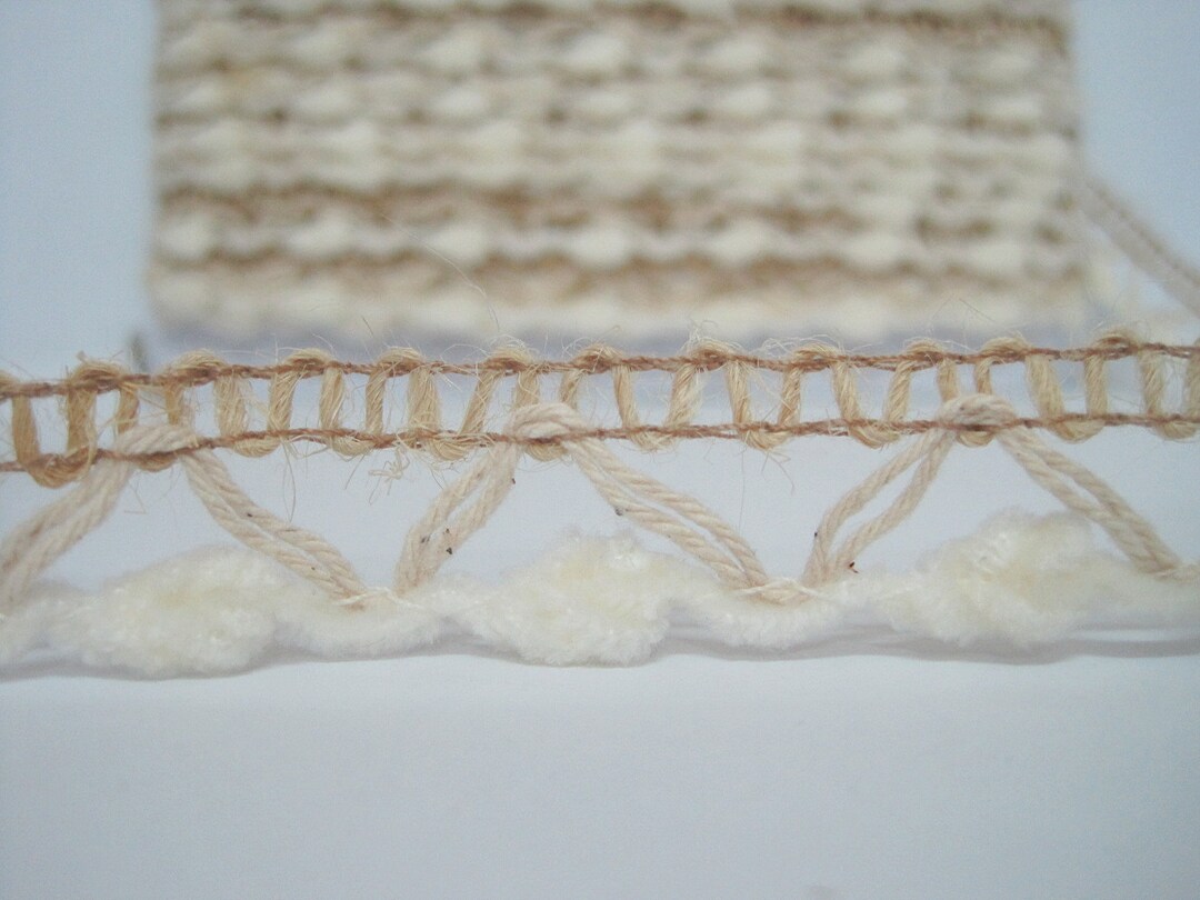 5 Yards Jute Cotton Trim, Wholesale Trim, Jute Trim, Jute Ribbon ...
