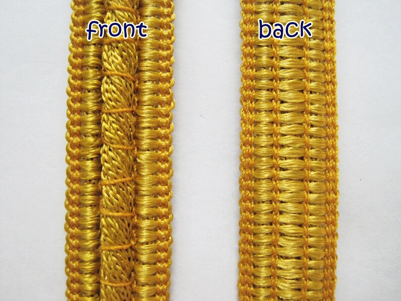 5 Yards Classic Gold Braided Trim Gimp Braid Braided Cord | Etsy