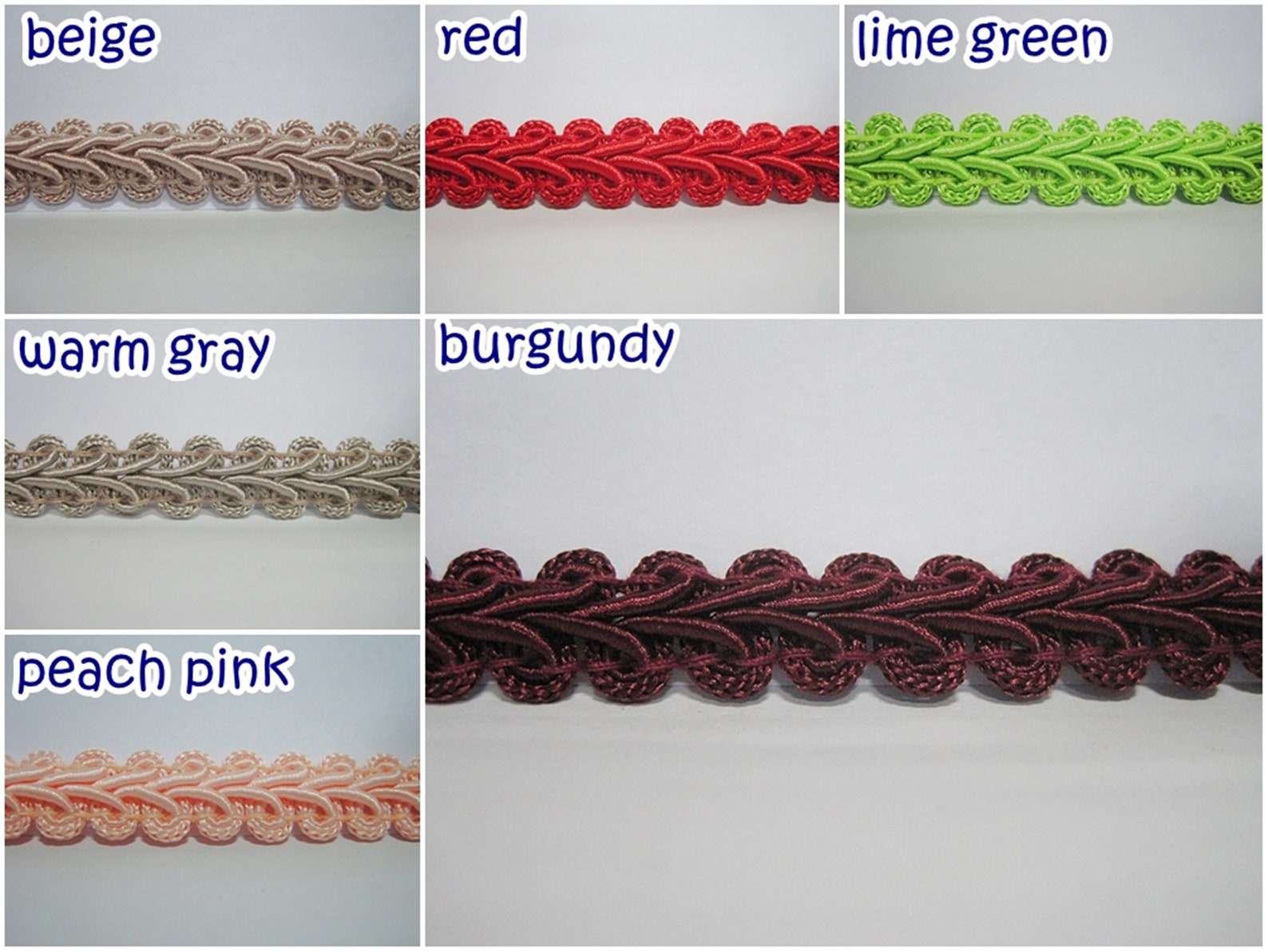 5 Yards 1/2 Peach Pink Gimp Braided Trim Gimp Braid | Etsy