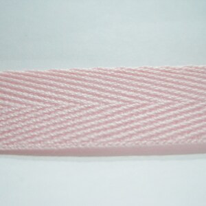 5 Yards 1/2" Pink Herringbone Tape, Pink Twill Tape Pink Cotton Tape ...