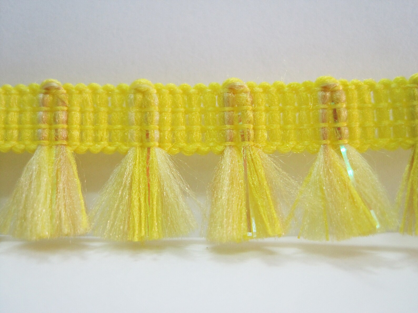 5 Yards Yellow Sparkly Mini Tassel Trim Tassel Trim | Etsy