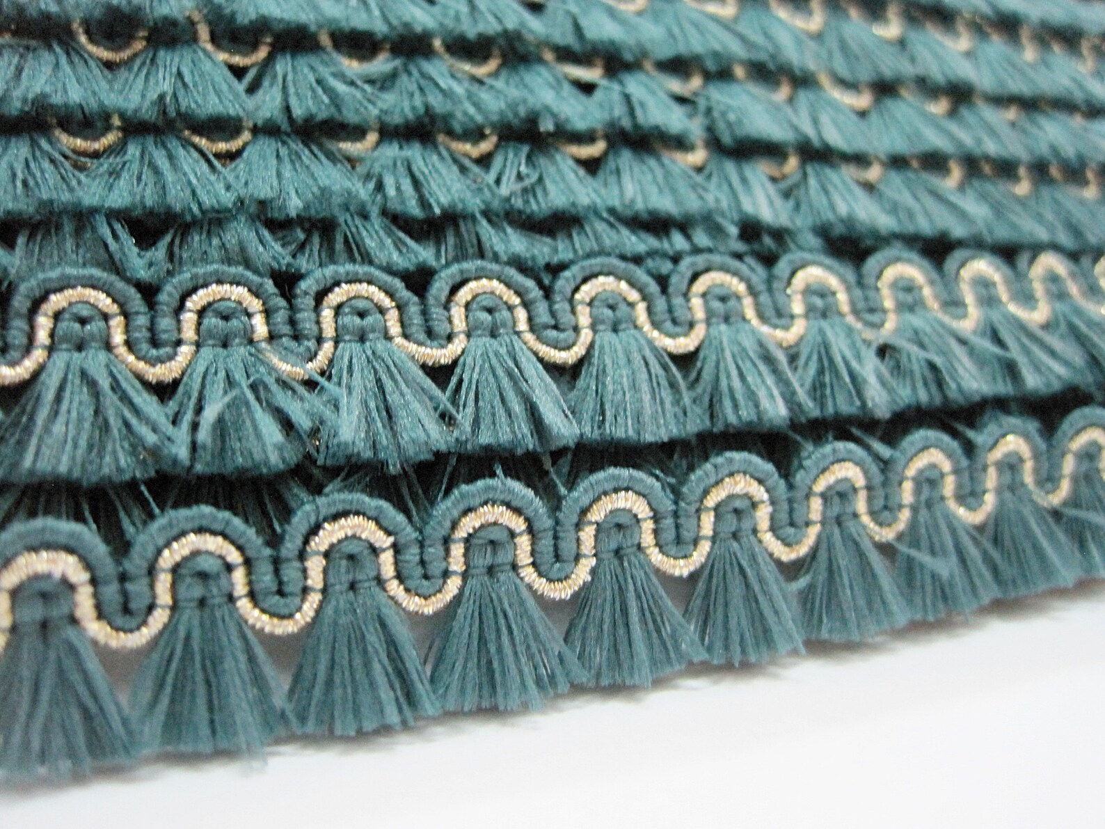 5 Yards Ocean Green Tassel Trim Green Trim Wholesale Trim | Etsy