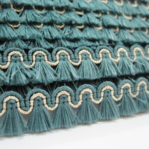 5 Yards Ocean Green Tassel Trim Green Trim Wholesale Trim | Etsy