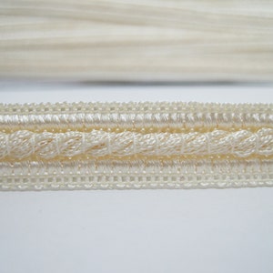 5 Yards Cream Braided Trim, Gimp Braid, Braided Cord, Gimp Cord ...