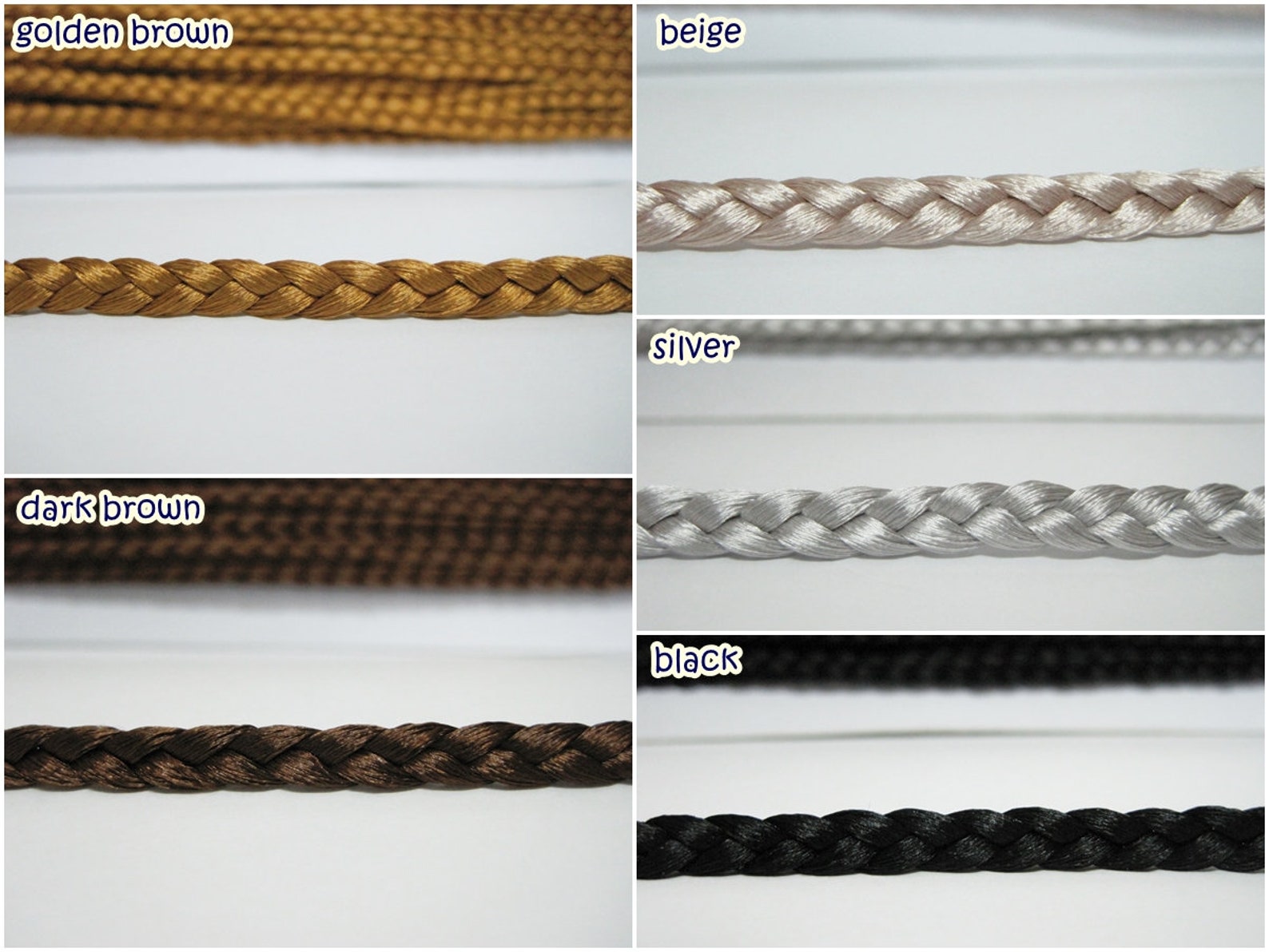 5 Yards 1/4 Braided Cord Ruby Cord Flat Braided Cord - Etsy